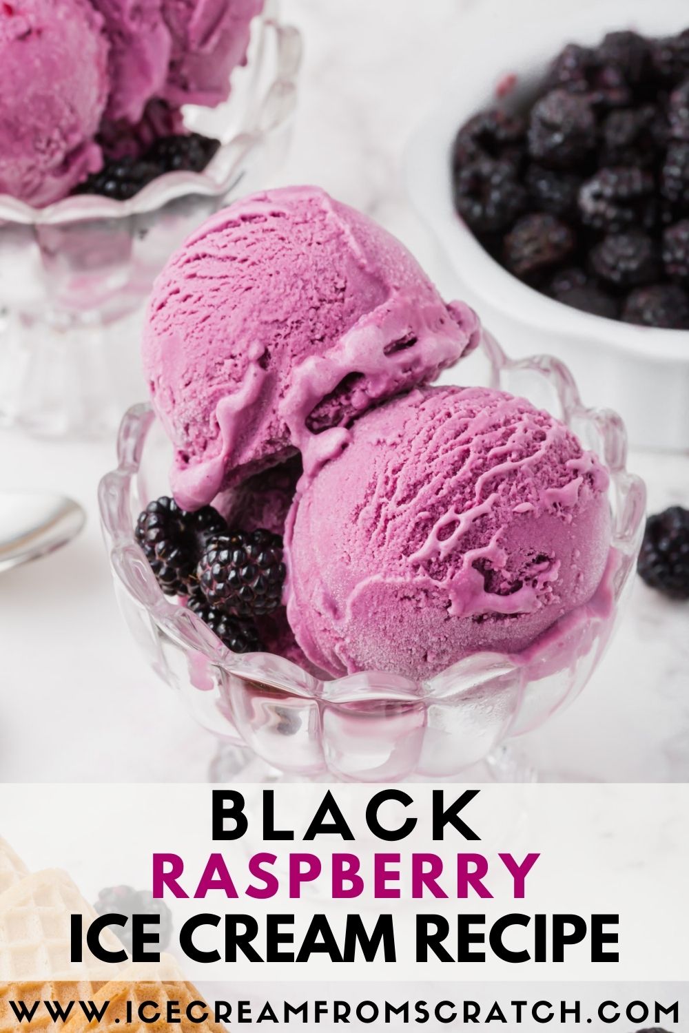 Black Raspberry Ice Cream - Ice Cream From Scratch