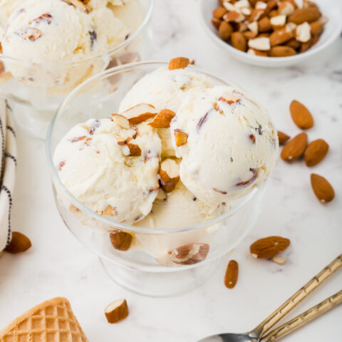 Toasted Almond Ice Cream - Ice Cream From Scratch