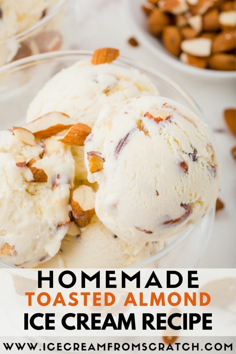 Toasted Almond Ice Cream - Ice Cream From Scratch