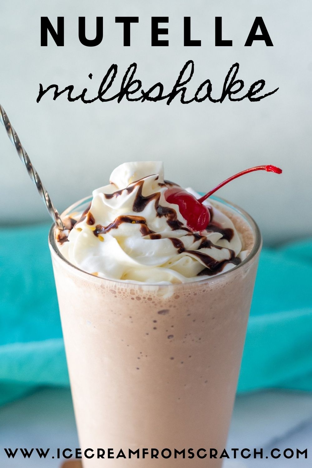 Nutella Milkshake - Ice Cream From Scratch
