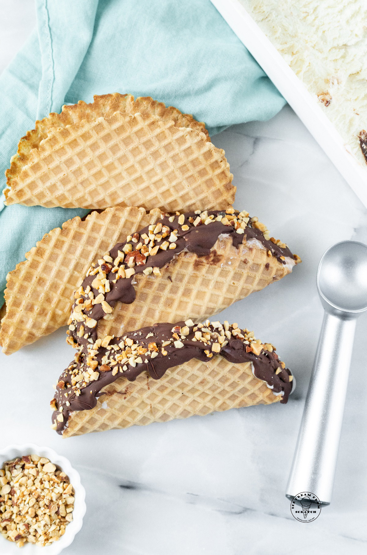 Easy Choco Tacos - Ice Cream From Scratch