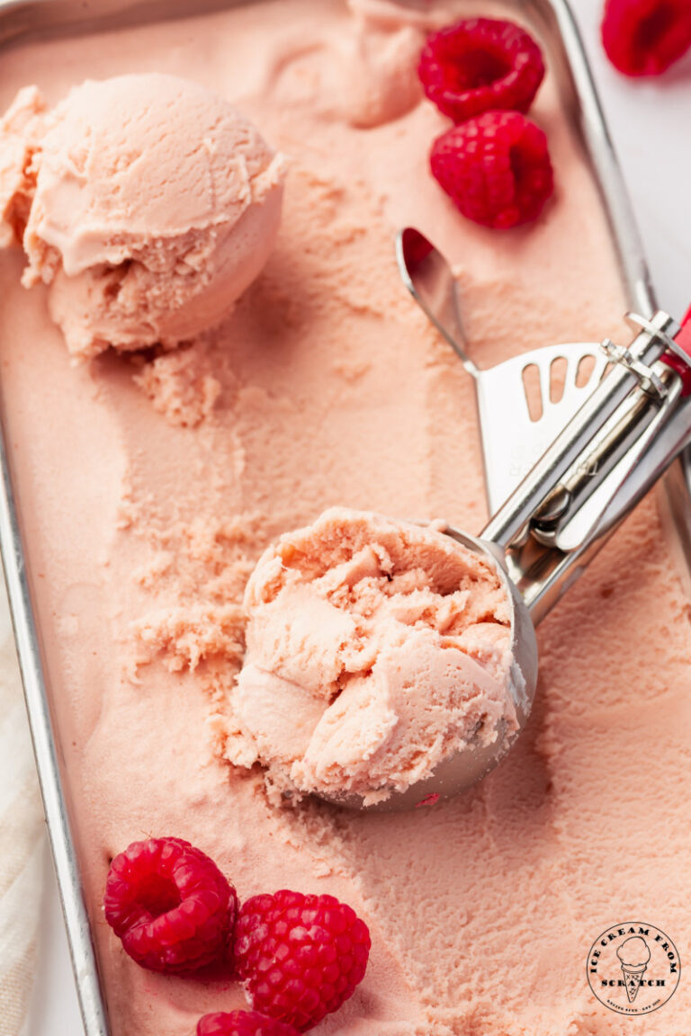 Raspberry Ice Cream - Ice Cream From Scratch