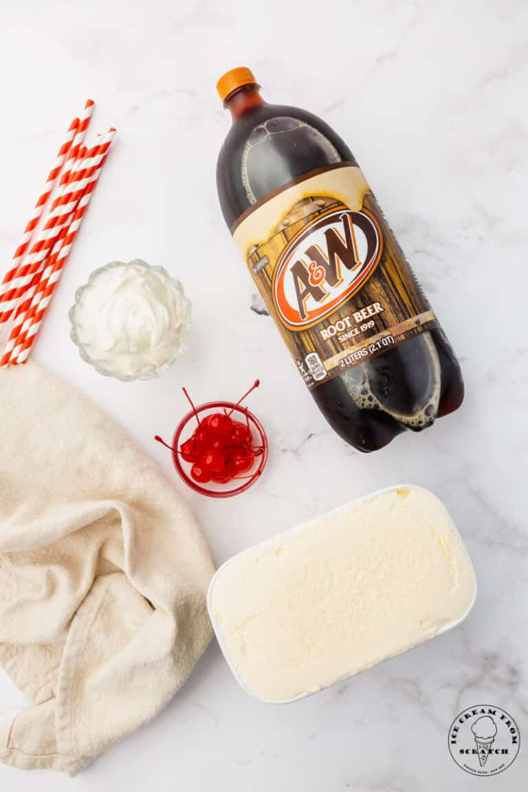 Easy Traditional Root Beer Float - Ice Cream From Scratch
