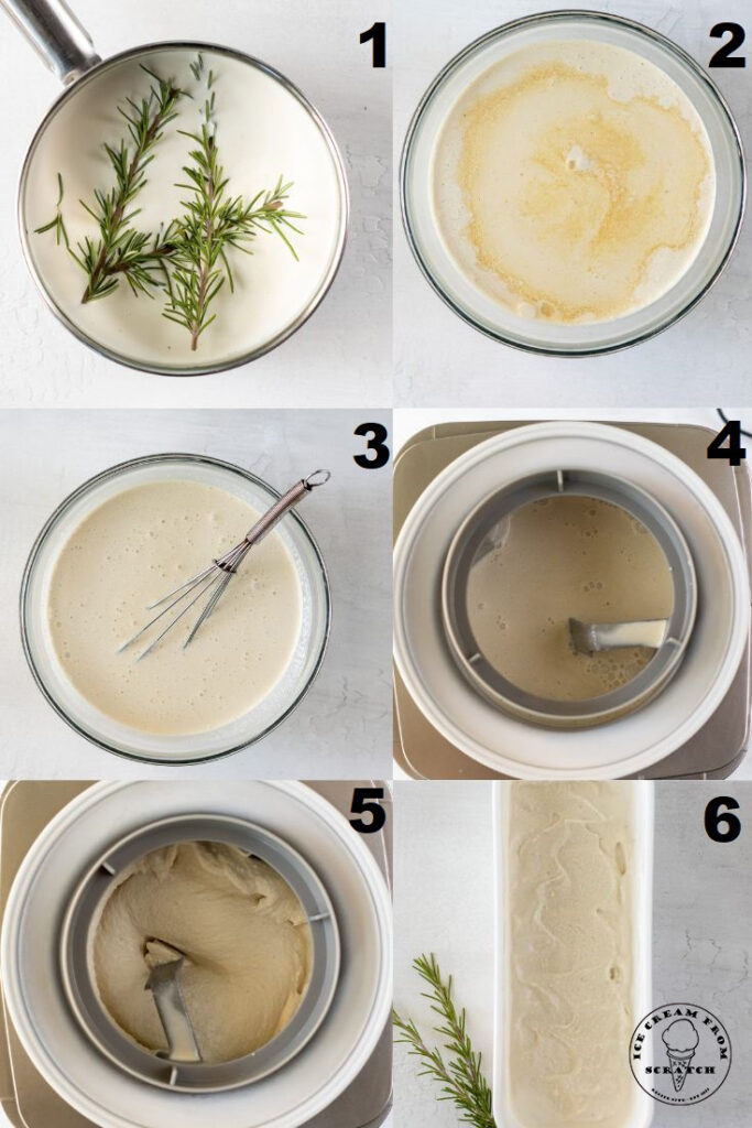 Rosemary Ice Cream - Ice Cream From Scratch