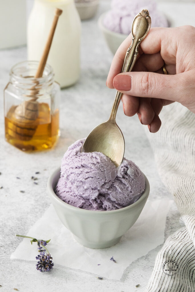 Easy Honey Lavender Ice Cream Recipe - Ice Cream From Scratch