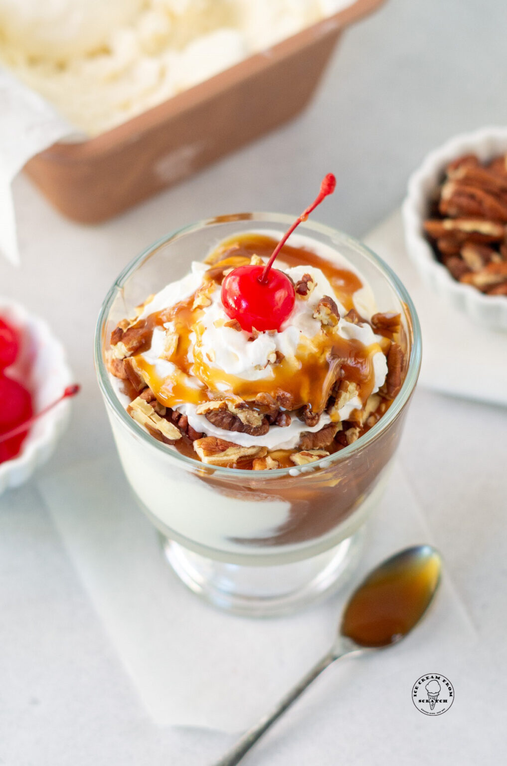 Homemade Turtle Sundae Recipe - Easy Ice Cream Sundae! - Ice Cream From ...